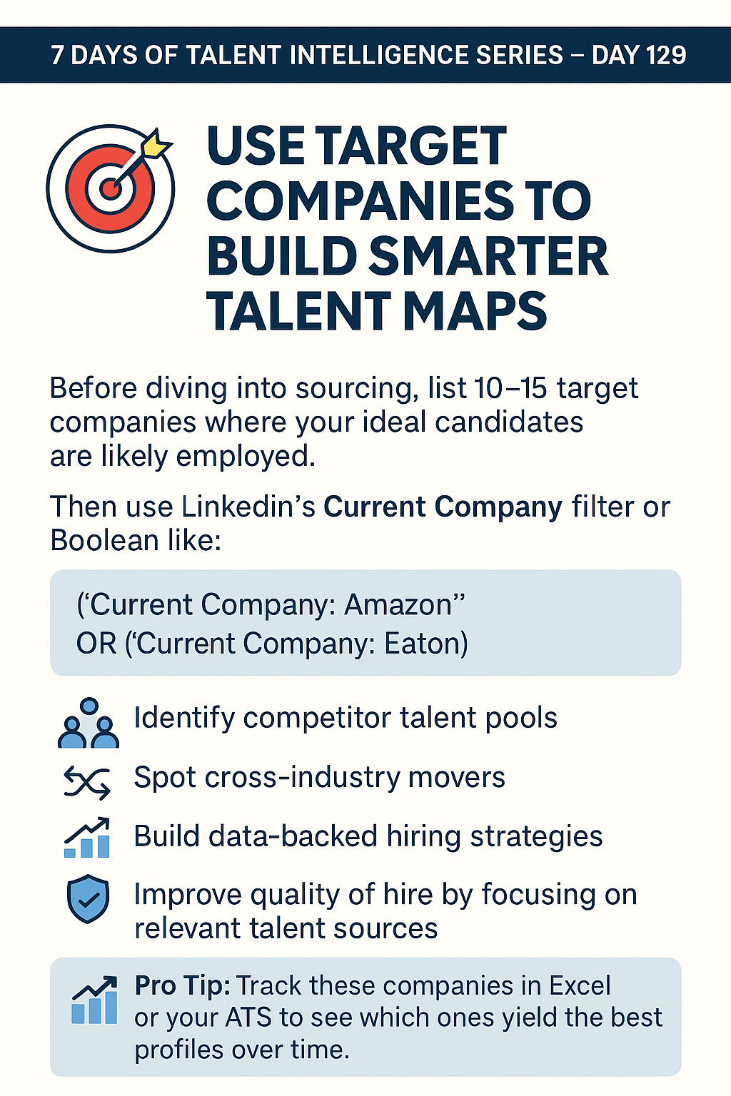 Talent Intelligence Series- Day 129- Use Target Companies to Build ...
