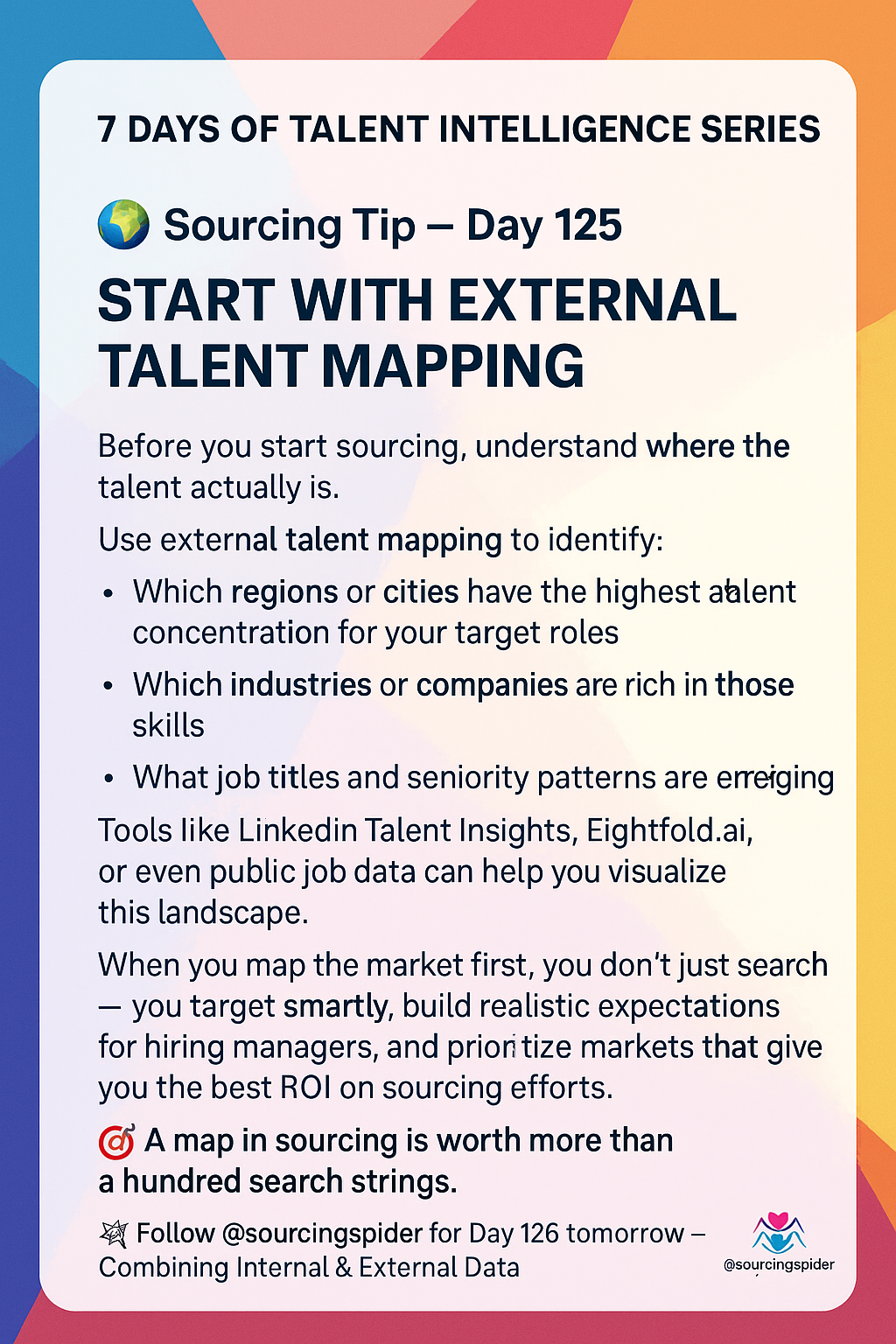 Talent Intelligence Series- Day 125- Start with External Talent Mapping ...