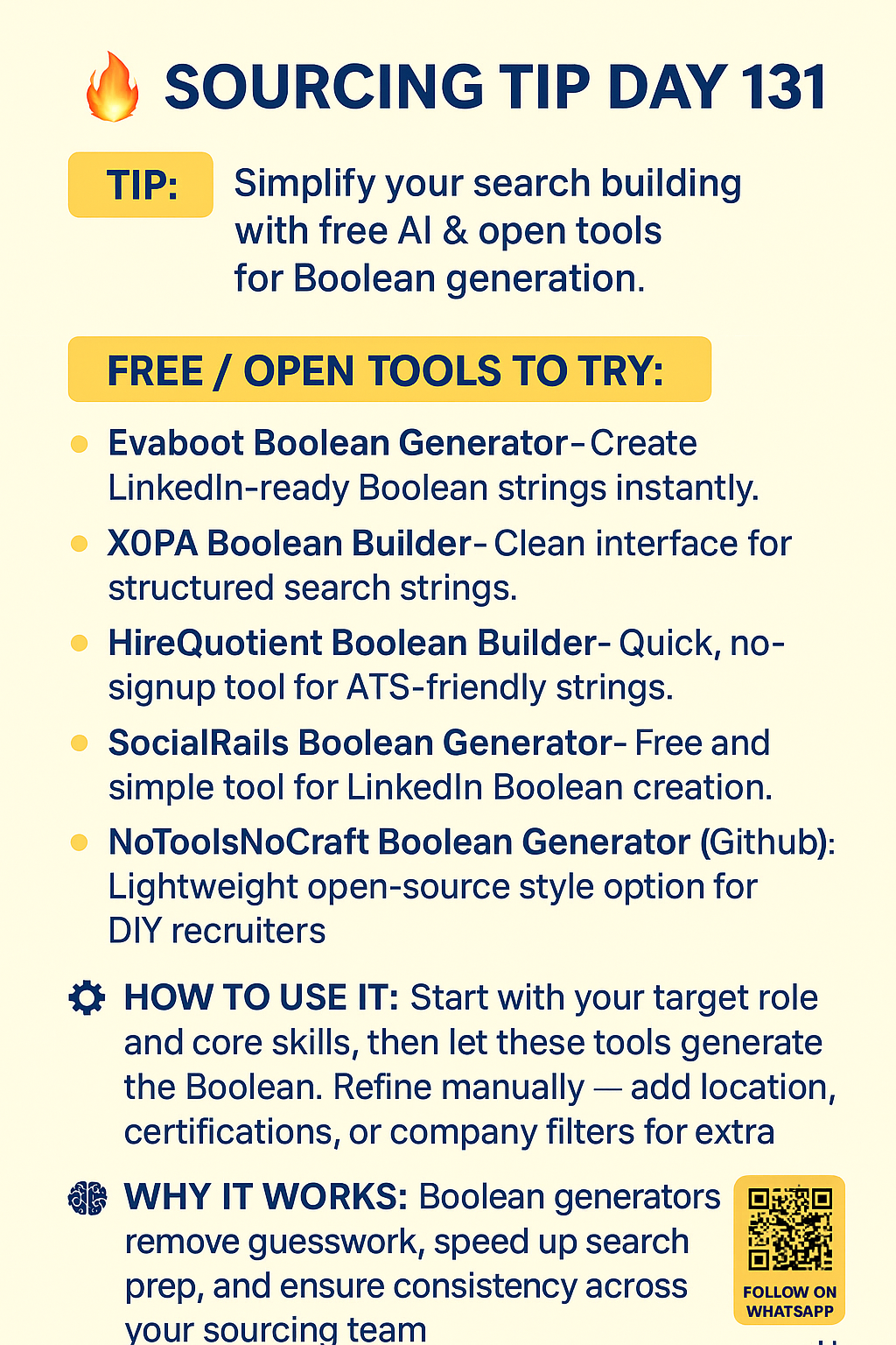 Sourcing Tip- Day 131 : Free AI tools for Boolean generation ...